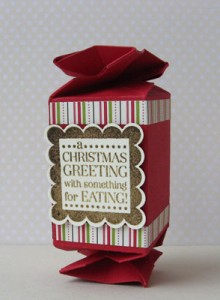 A gingerbread candy wrapper - Sara's crafting and stamping studio