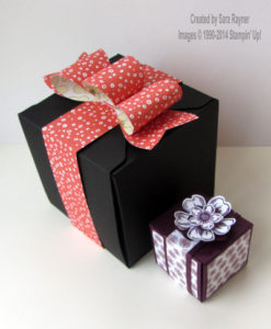 Large gift wrapped box - Sara's crafting and stamping studio