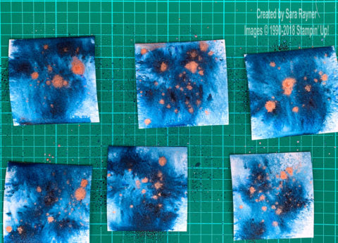 Brusho Christmas card - Sara's crafting and stamping studio