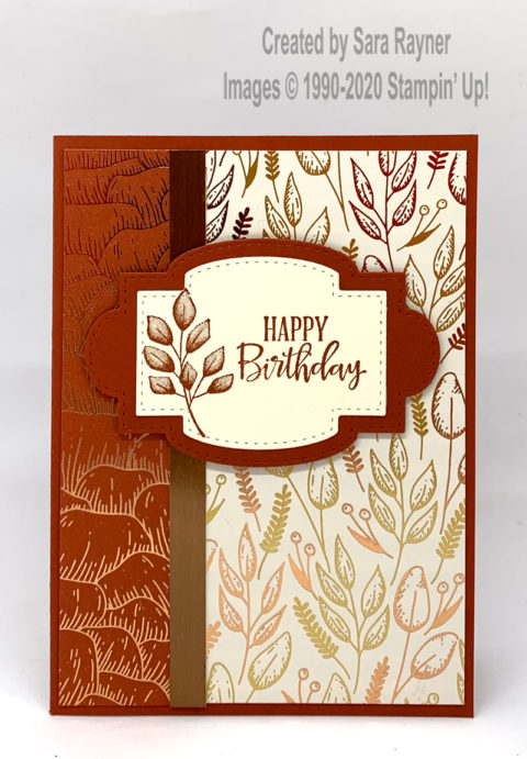Autumn Fern birthday card - Sara's crafting and stamping studio