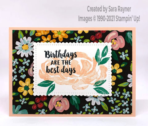 Tutorial for friendship flowers card - Sara's crafting and stamping studio