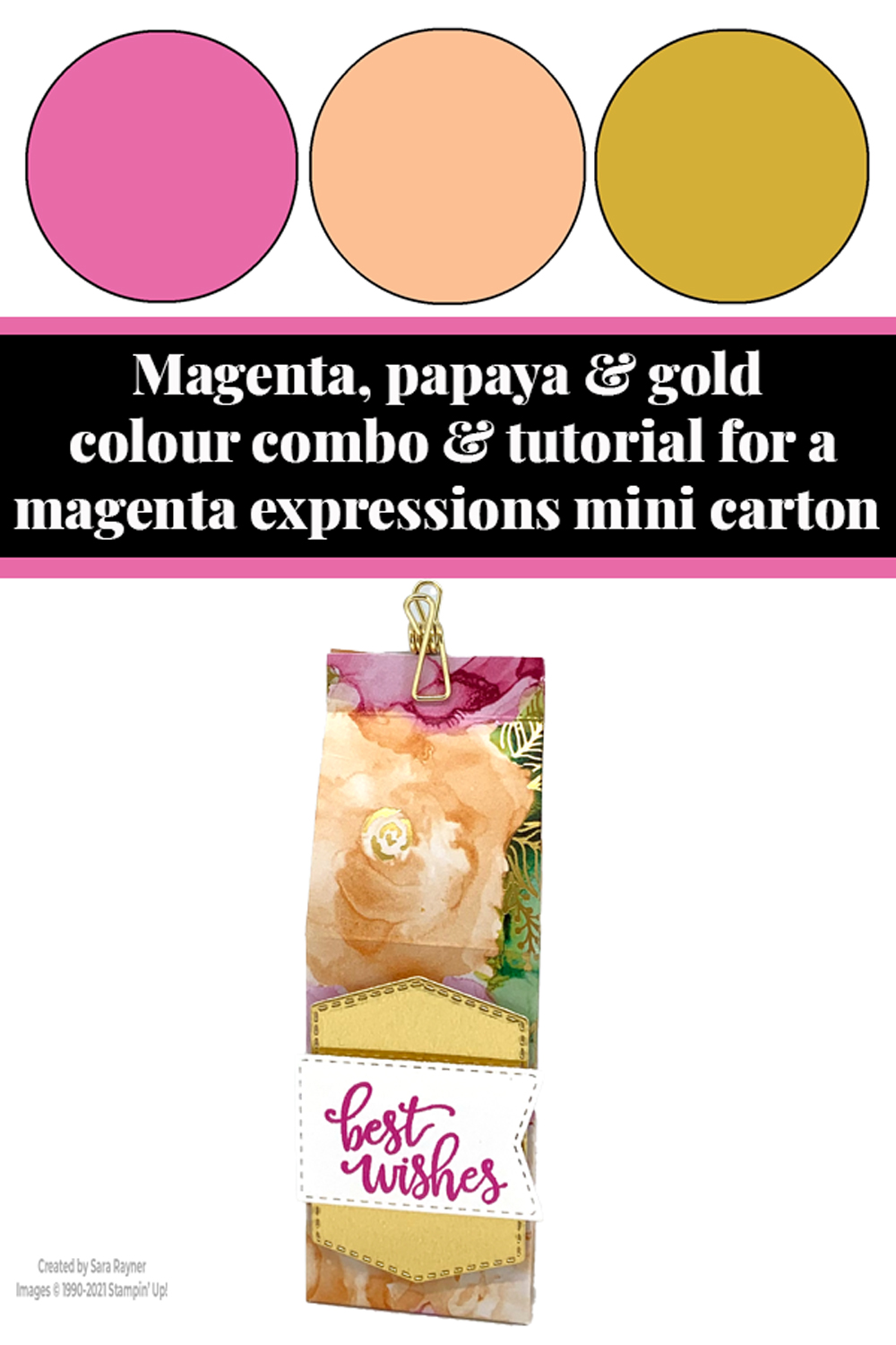 Tutorial for expressions mini carton - Sara's crafting and stamping studio