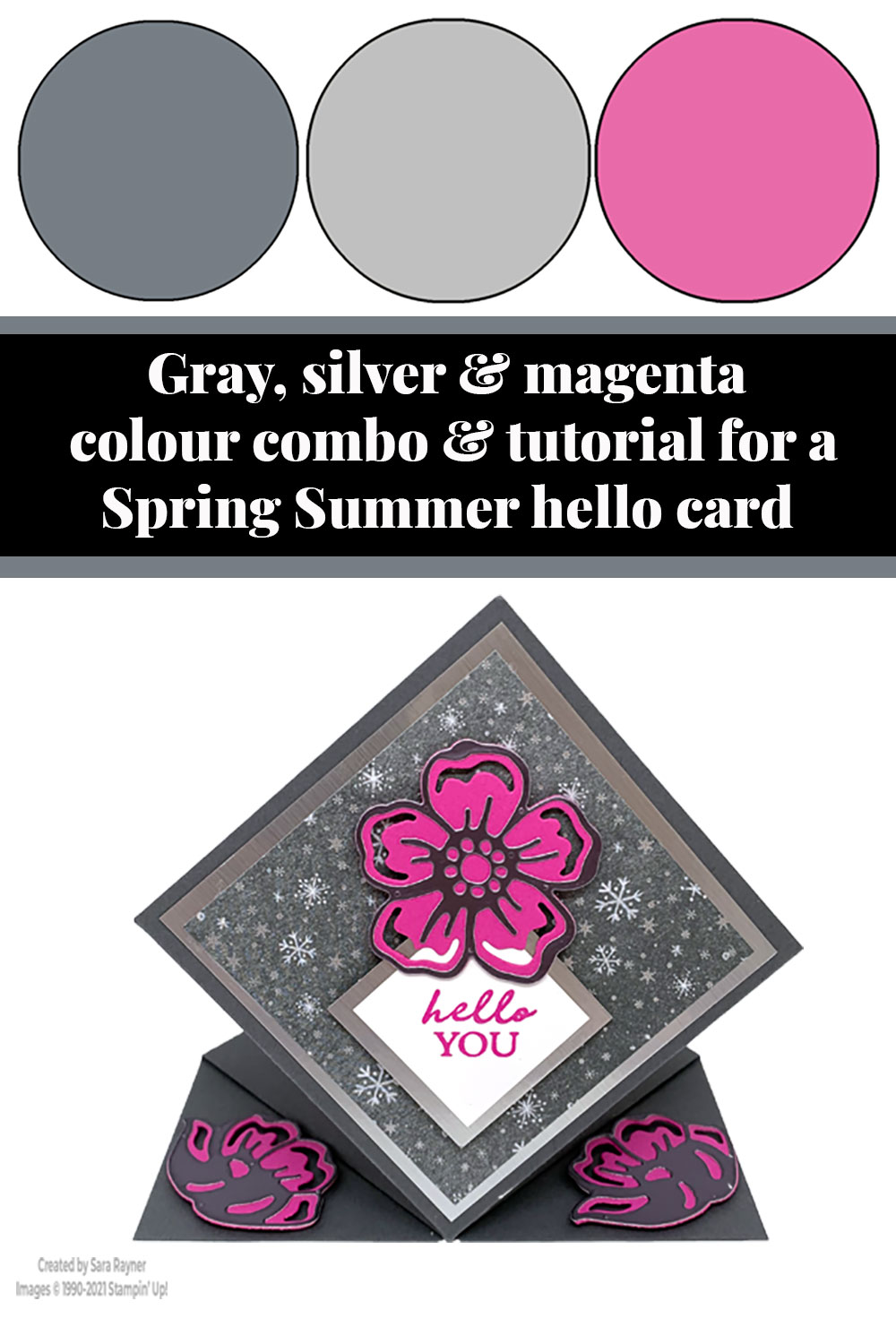 Tutorial for Spring Summer card - Sara's crafting and stamping studio