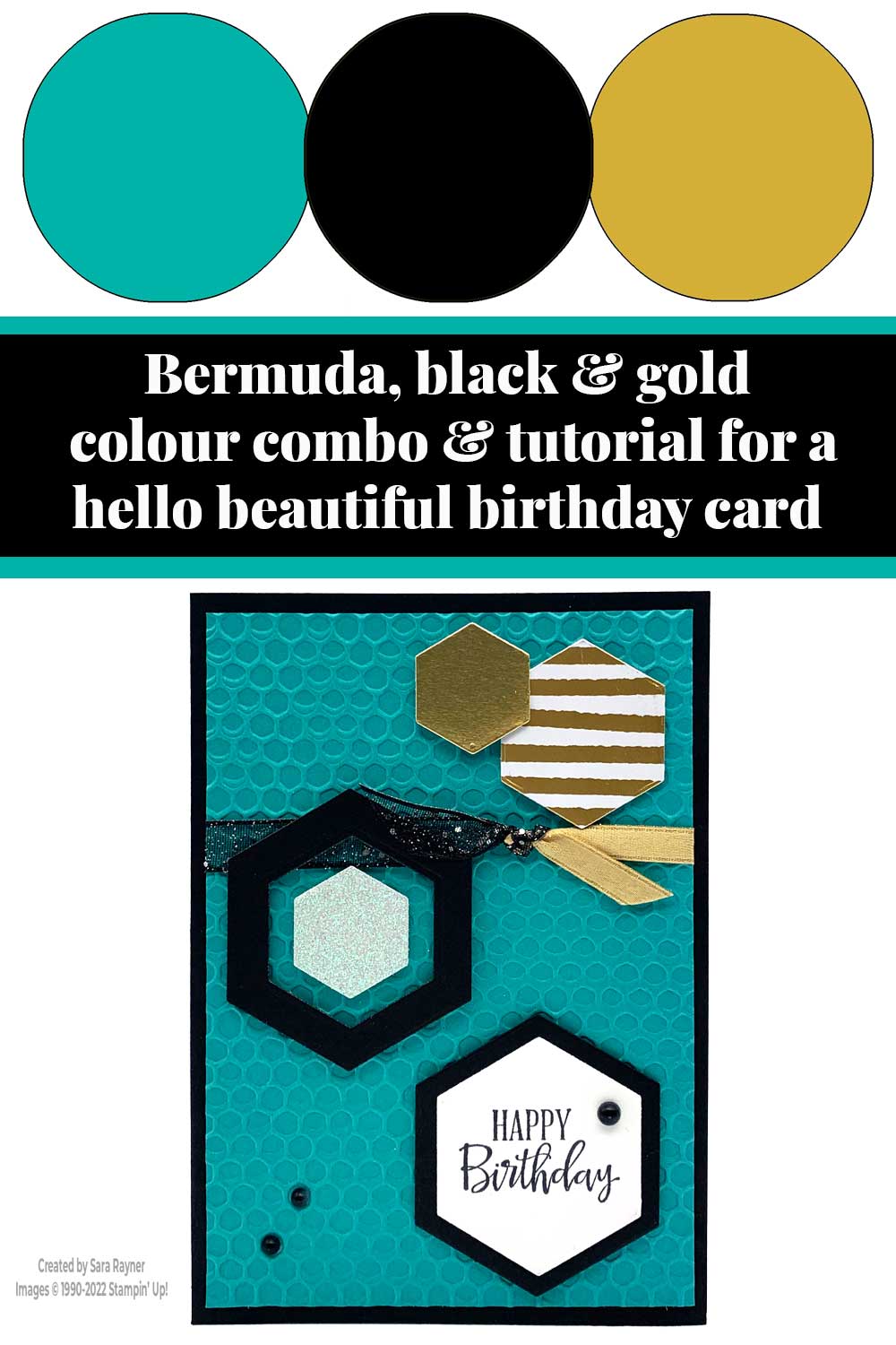 Tutorial for Hello Beautiful birthday card - Sara's crafting and ...