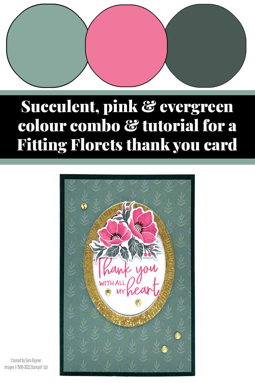 Tutorial for Fitting Florets thank you card - Sara's crafting and ...